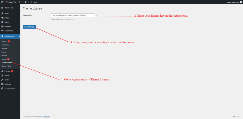 Activate Your License Key – Britetechs Themes