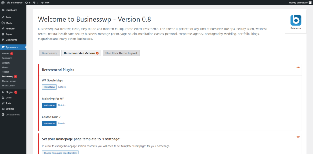Recommended Plugins – Britetechs Themes