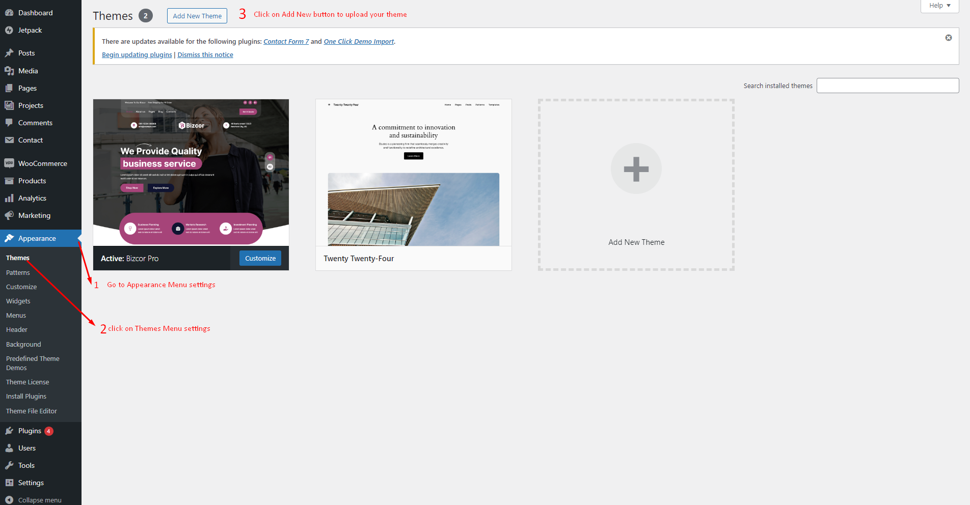 Theme Installation – Britetechs Themes